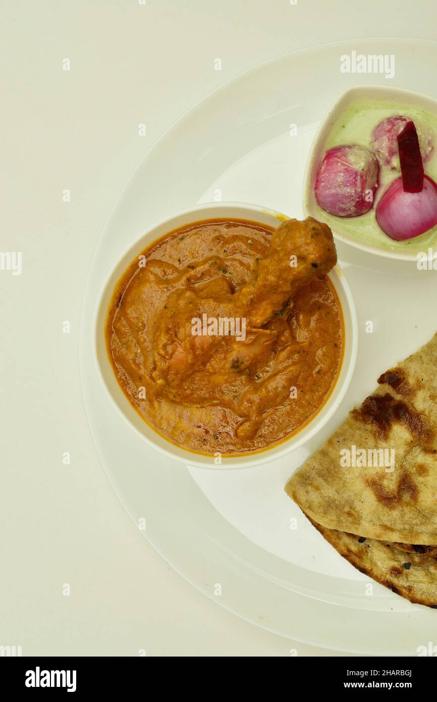 Closeup of butter Chicken in Plate Stock Photo - Alamy