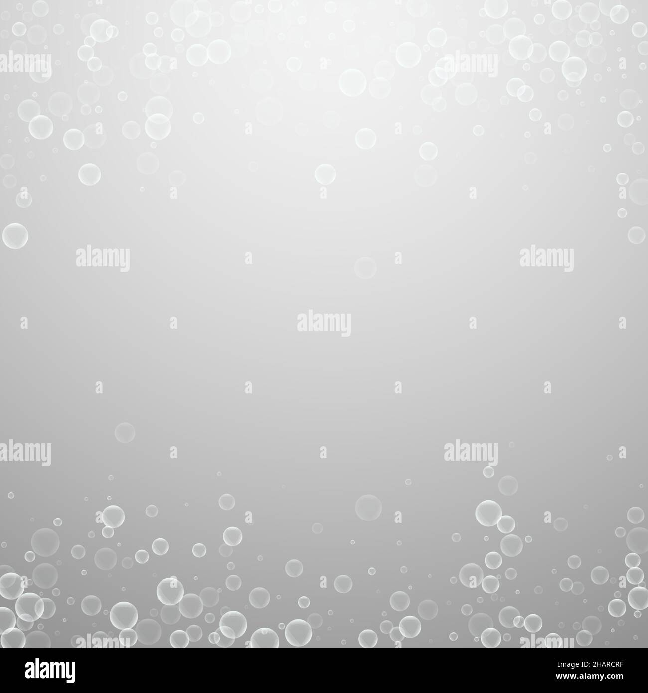 Soap bubbles abstract background. Blowing bubbles on light grey ...