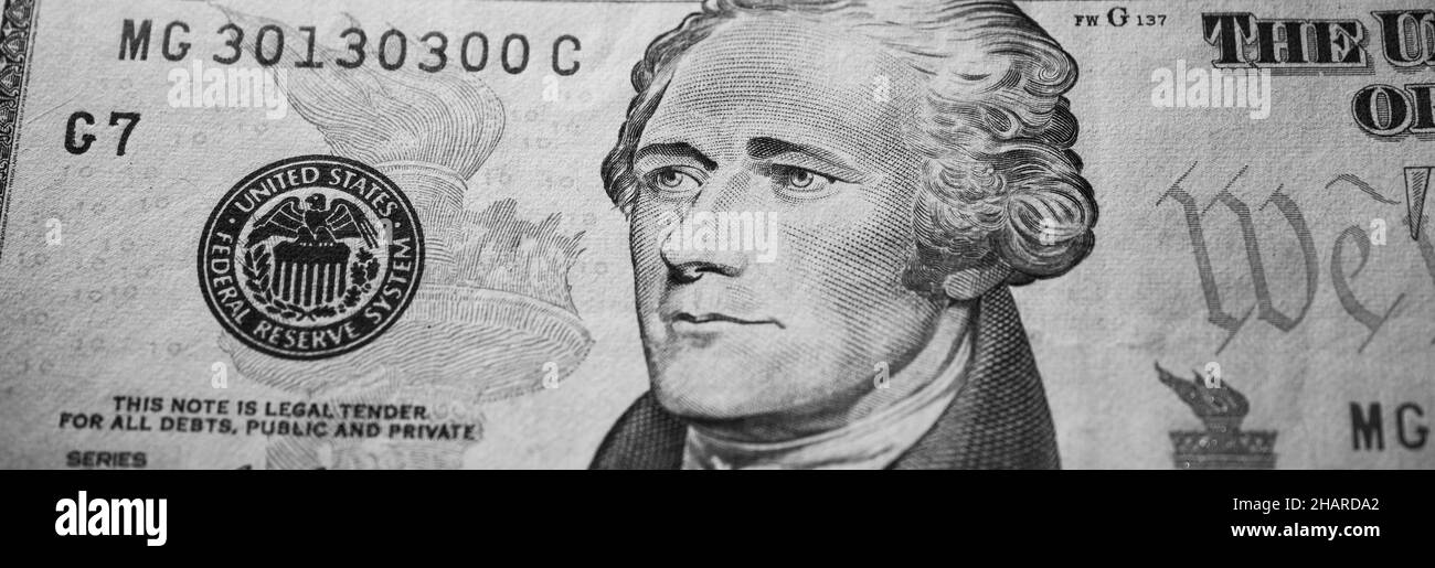 Close up of American Dollar Note Currency Stock Photo - Alamy