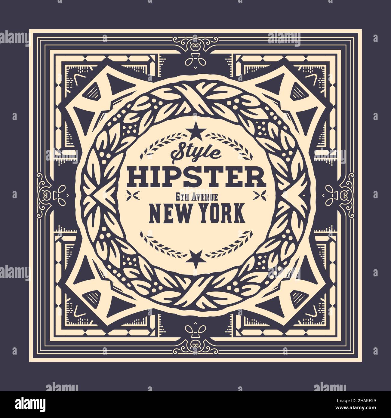 Western card with vintage style Stock Vector Image & Art - Alamy