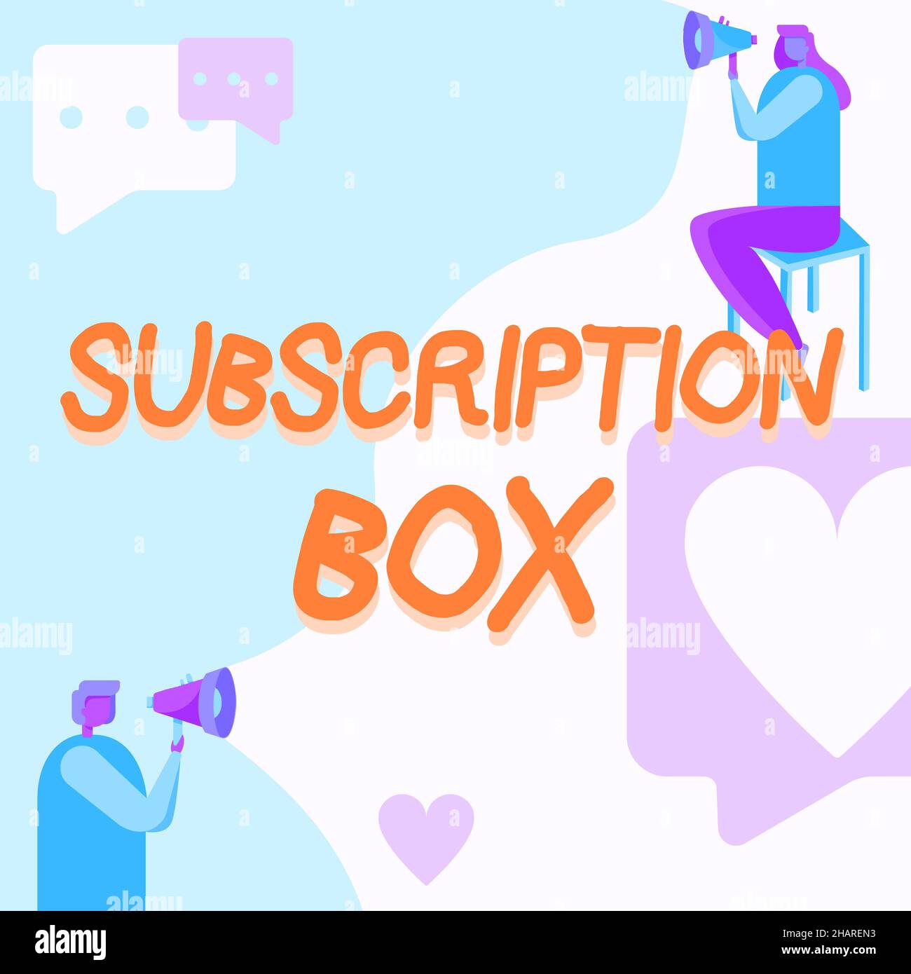Sign displaying Subscription Box. Business concept button if you ...
