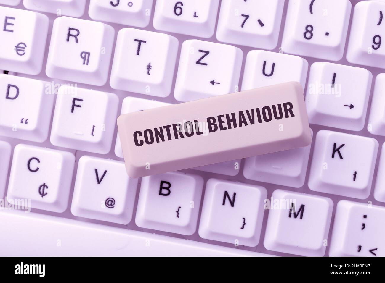 Text sign showing Control Behaviour. Business approach Exercise of ...