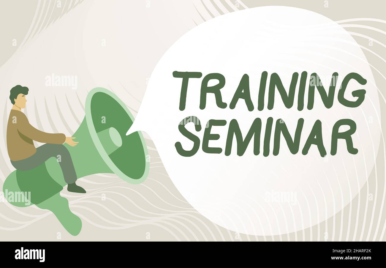Inspiration showing sign Training Seminar. Concept meaning Academic ...