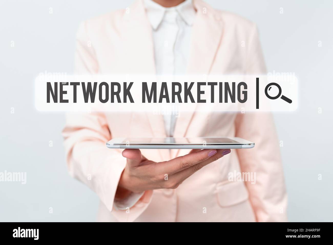 Text sign showing Network Marketing. Business concept Pyramid Selling ...