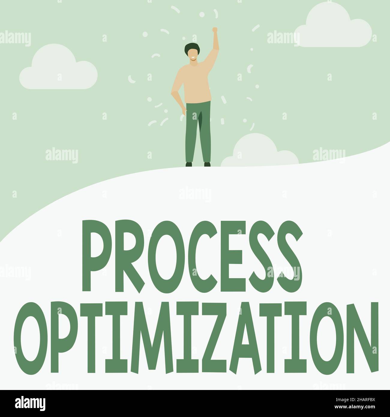 Conceptual display Process Optimization. Word Written on Improve ...