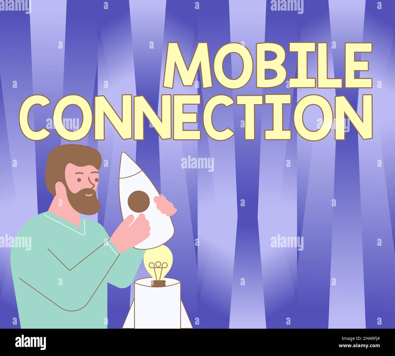 Conceptual Display Mobile Connection Business Overview Secure