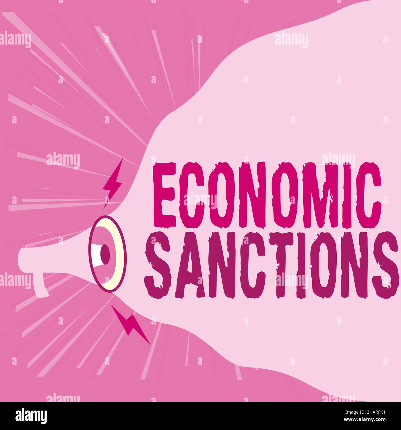 Hand writing sign Economic Sanctions. Business overview Penalty ...