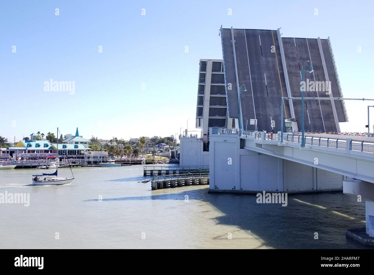 Madeira Beach, Florida, U.S.A - November 4, 2021 - The drawbridge ...