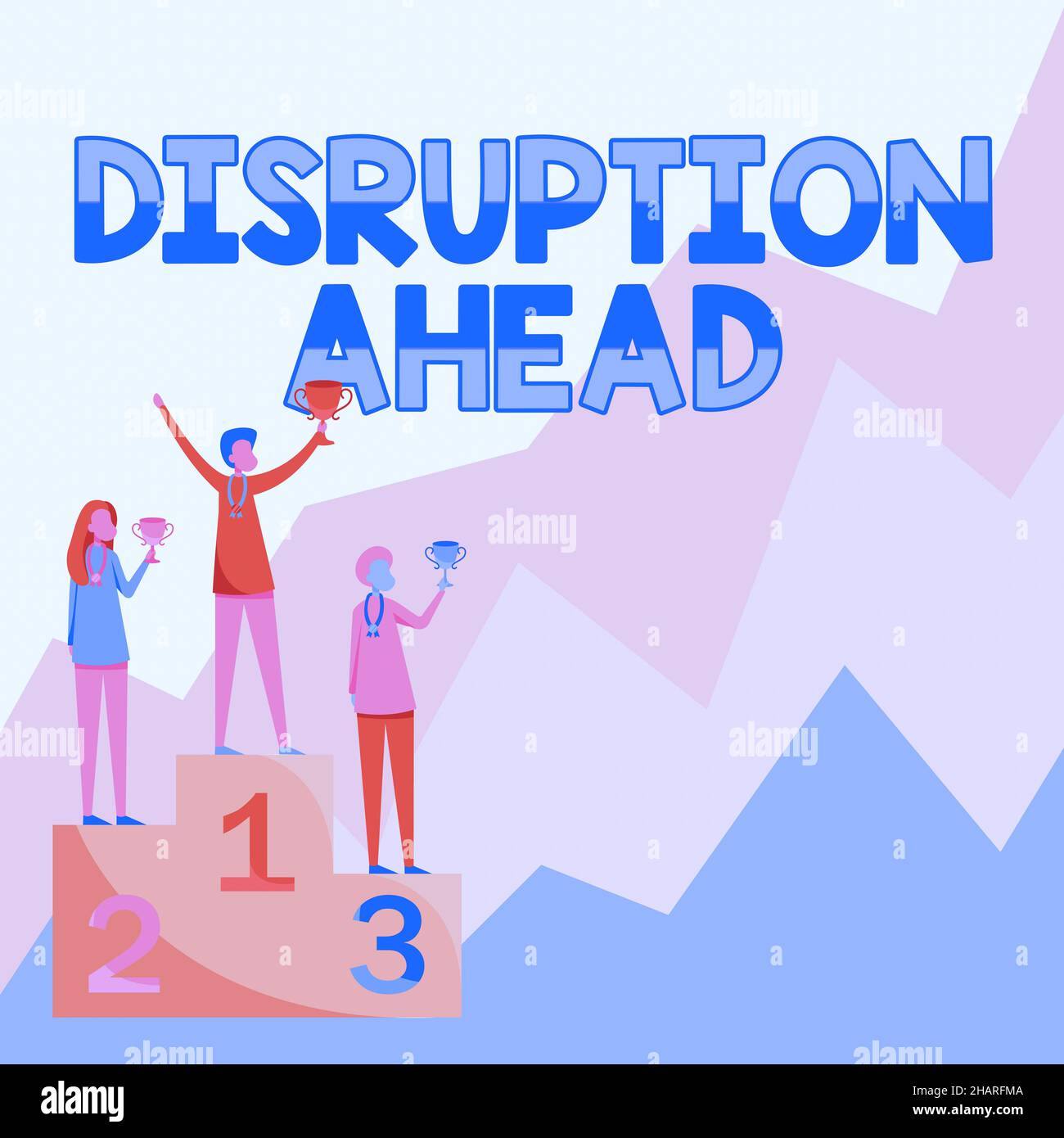 Inspiration showing sign Disruption Ahead. Business showcase ...