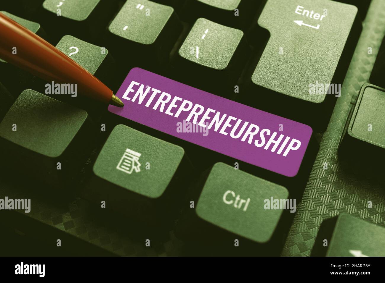 Handwriting text Entrepreneurship. Concept meaning Process of designing ...