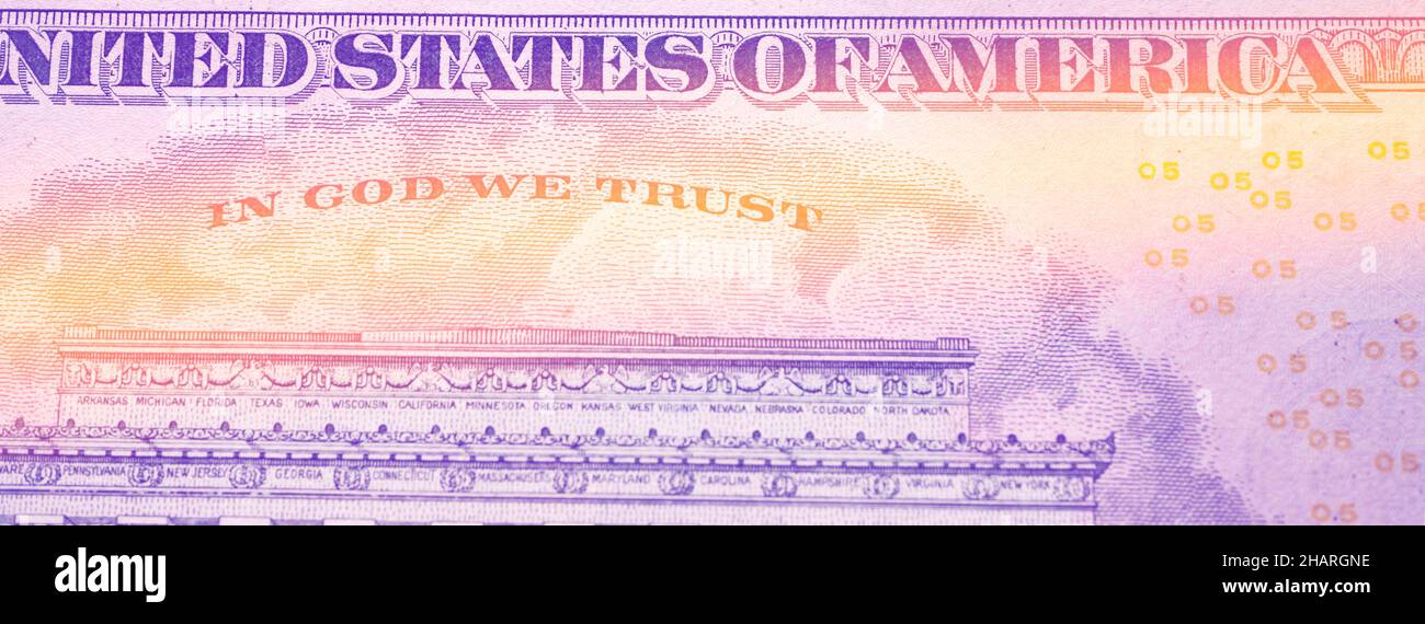 Close up of American Dollar Note Currency Stock Photo - Alamy