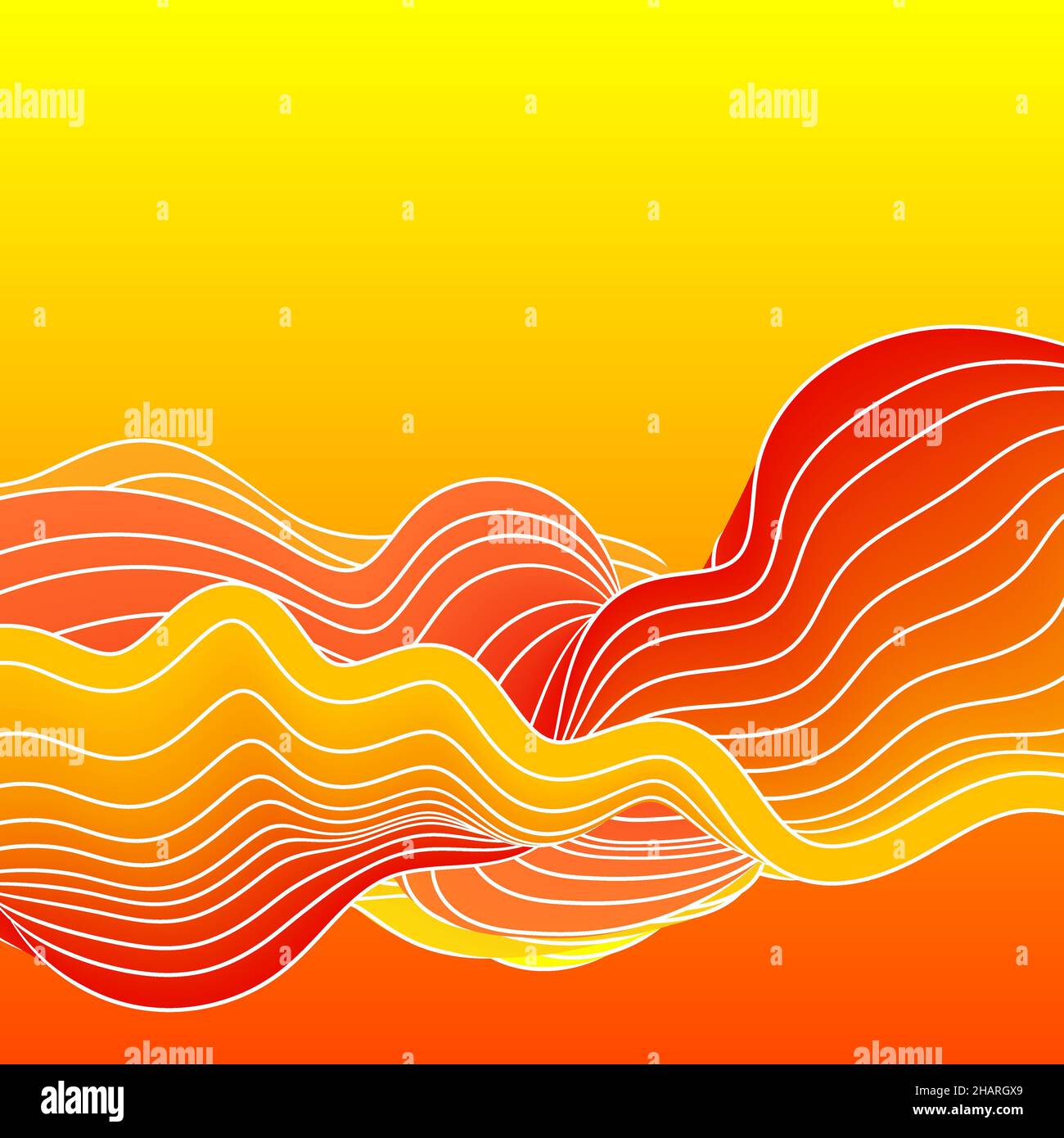 Volumetric realistic bright wave. Vector wave 3D pattern. Design ...