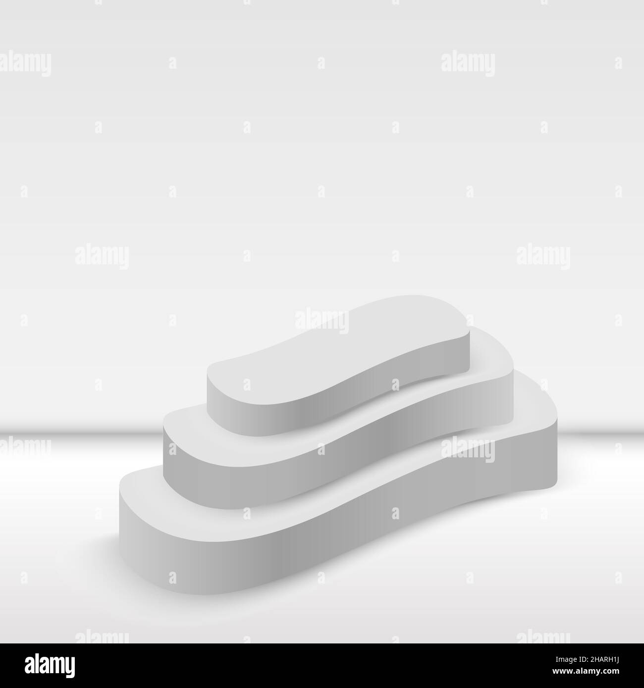 Unusual podium shape. Original layout Stock Photo - Alamy