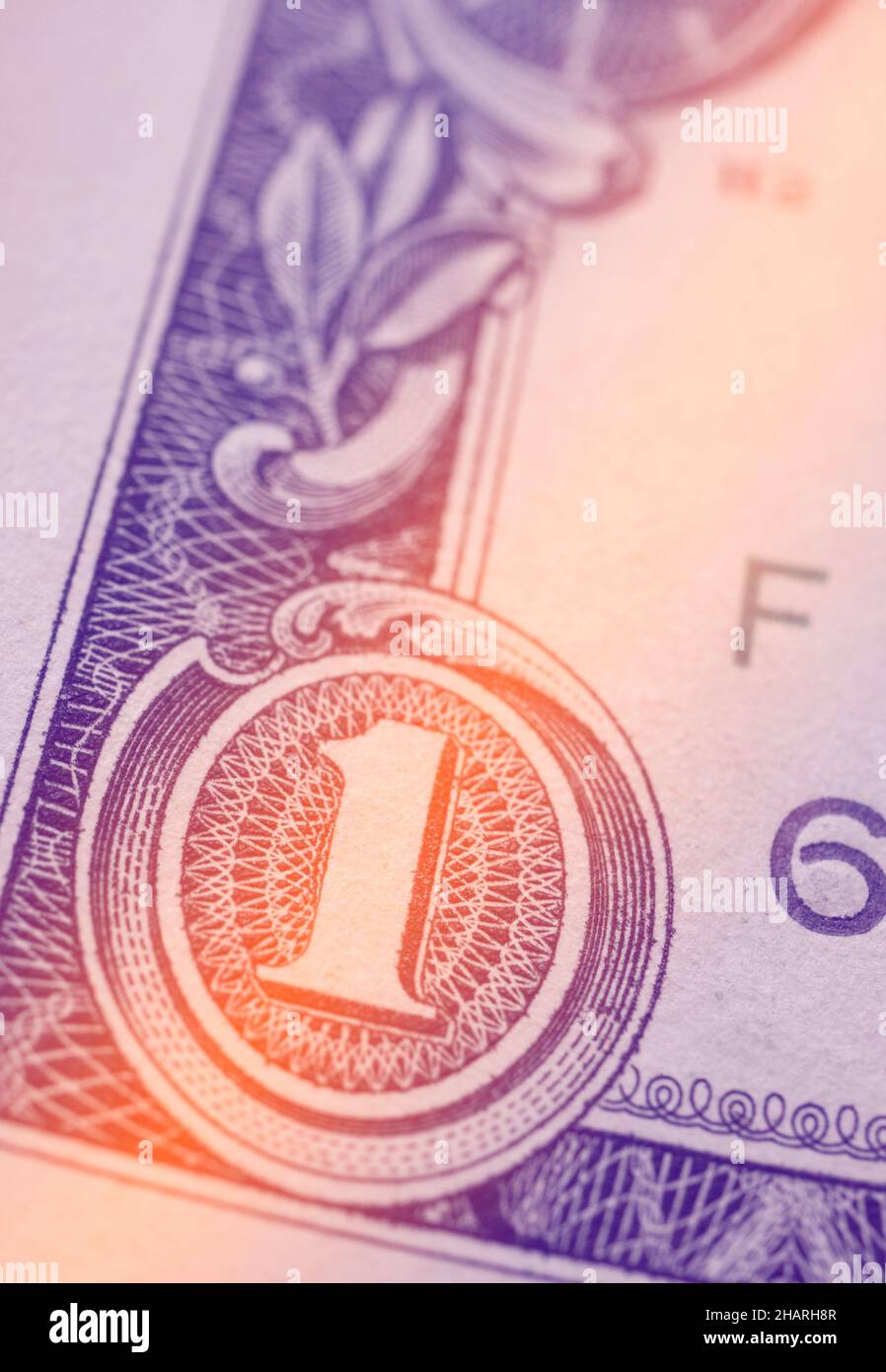 Close up of American Dollar Note Currency Stock Photo - Alamy