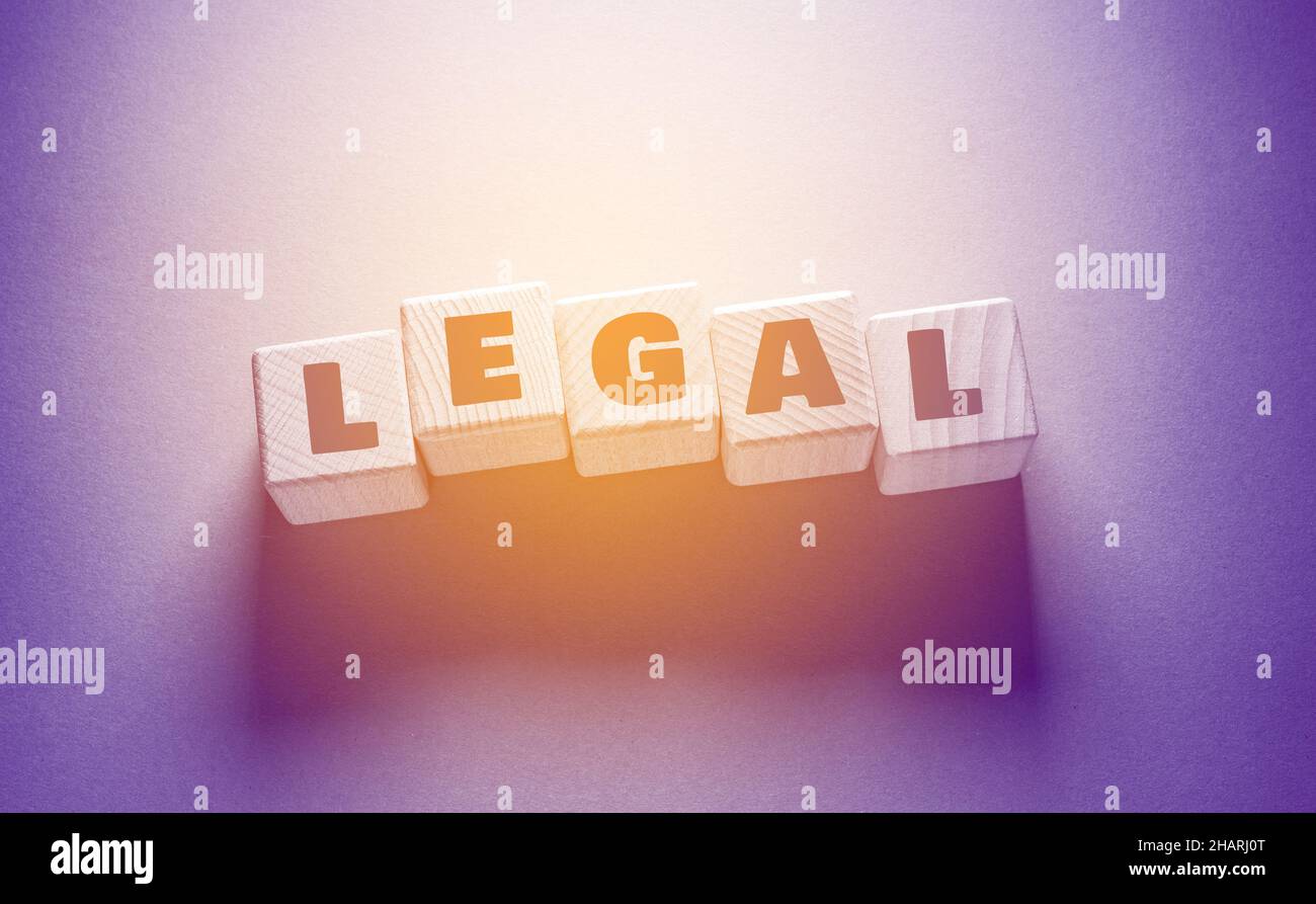 Legal word hi-res stock photography and images - Alamy