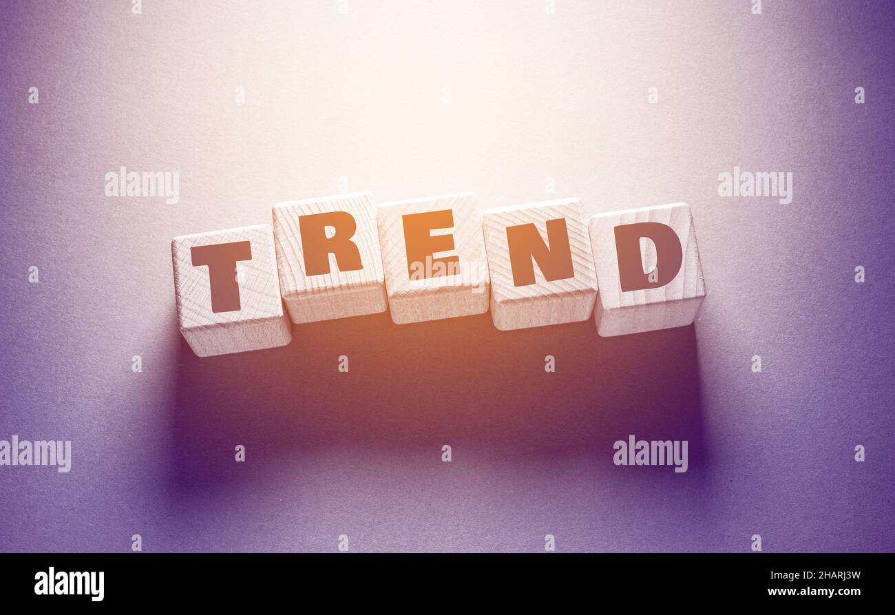 Trending word written hi-res stock photography and images - Alamy