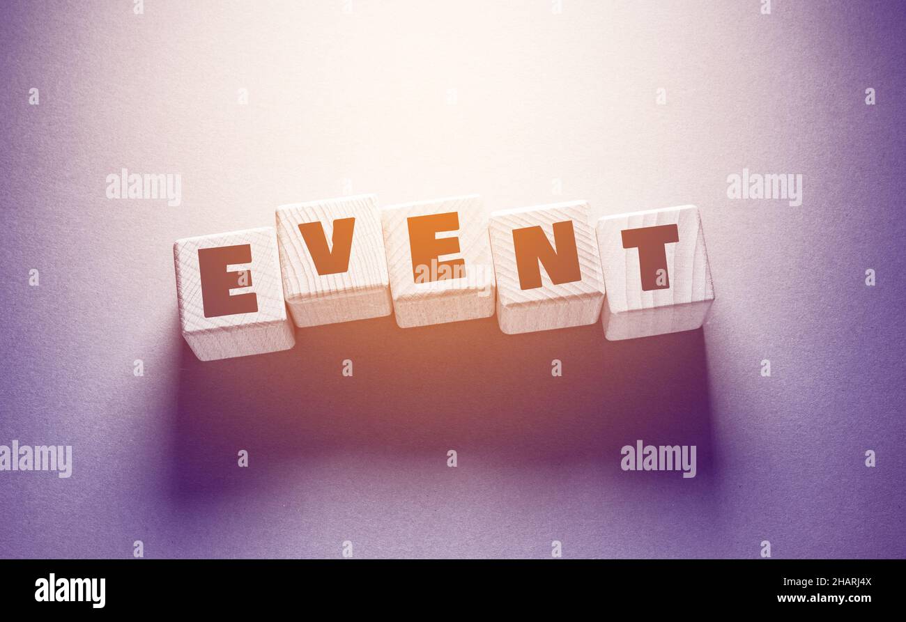 Event word hi-res stock photography and images - Alamy