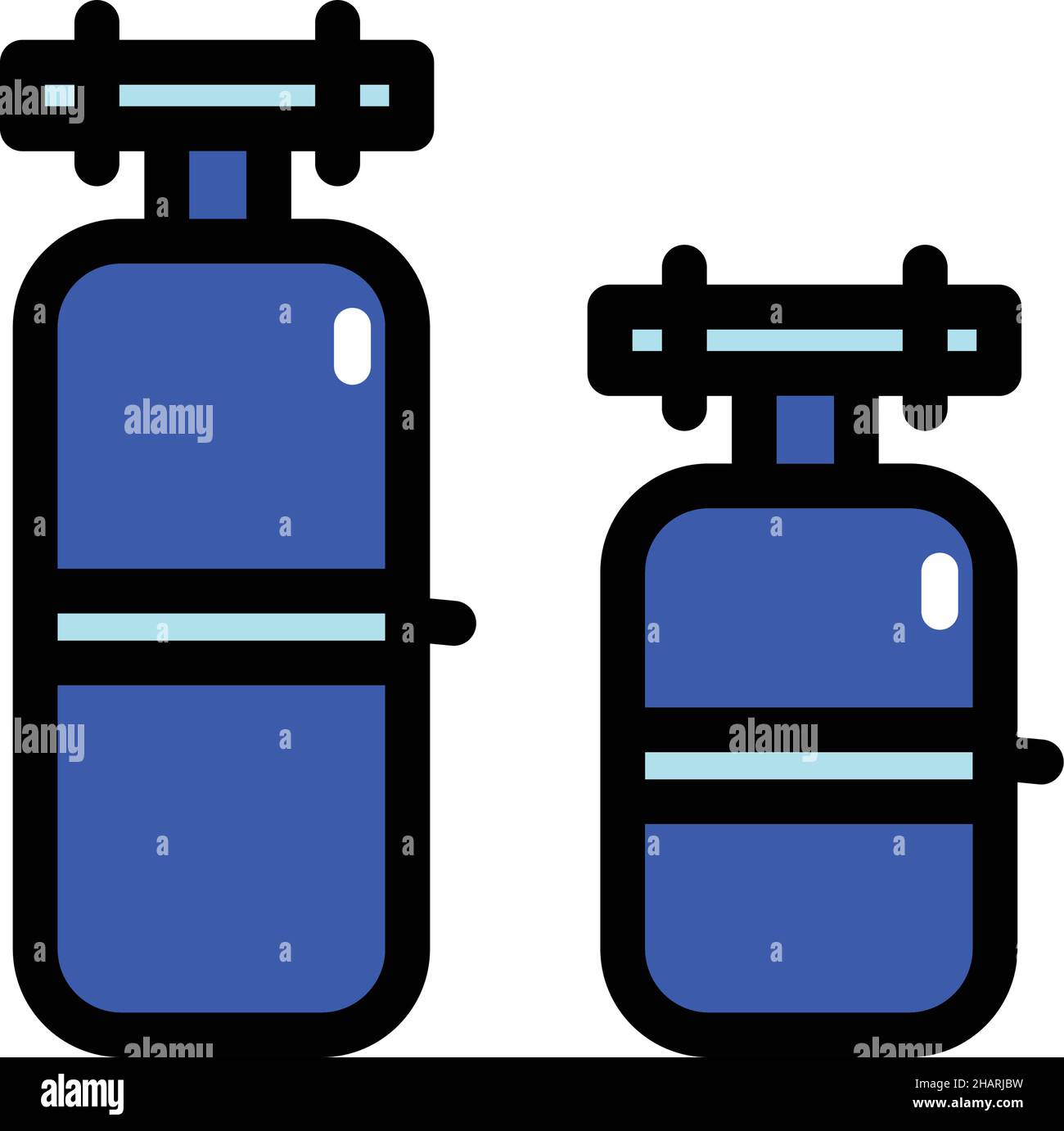 Water filter color icon. Water filter vector icon in simple style, for ...