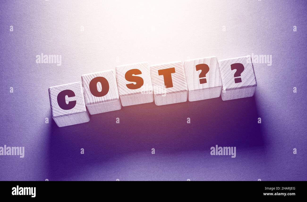 Cost word hi-res stock photography and images - Alamy