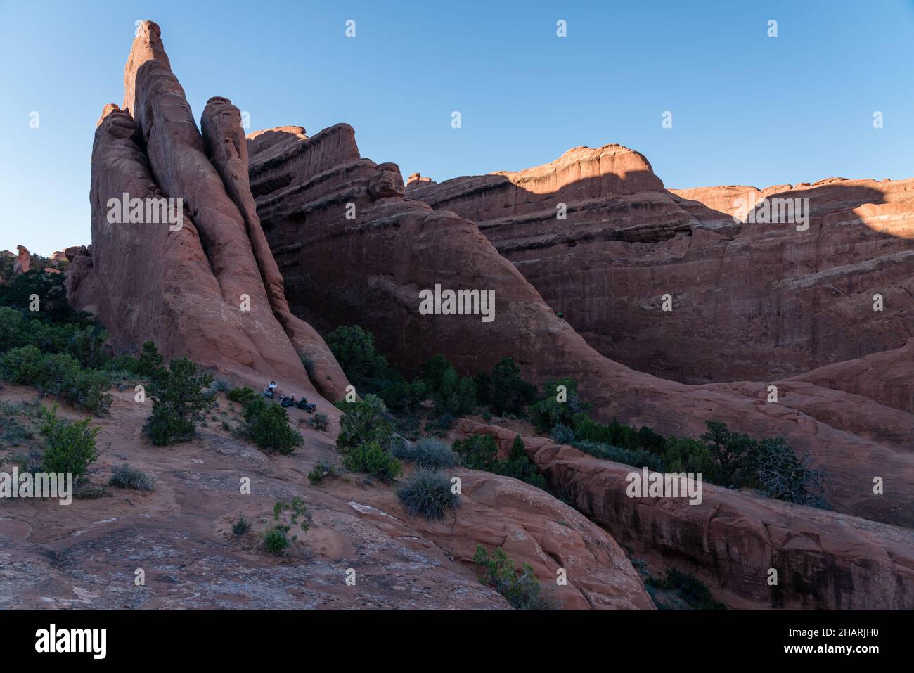 Backpacking in the Devil's Garden area of Arches National Park. Moab ...
