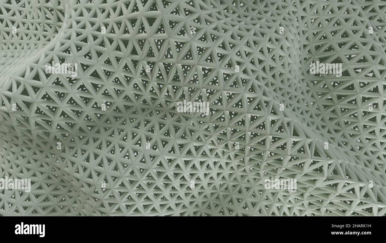 3D render, Abstract green matter geometric pattern background Stock ...