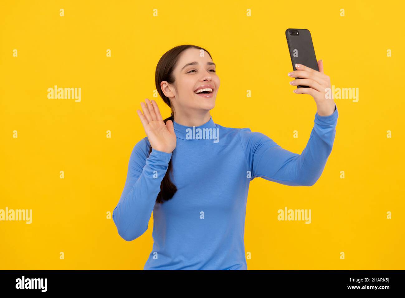 Influencer recording video on smartphone hi-res stock photography and ...