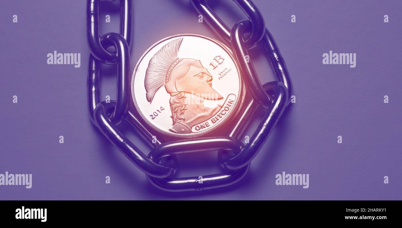 Titan bitcoin coin symbol hi-res stock photography and images - Alamy