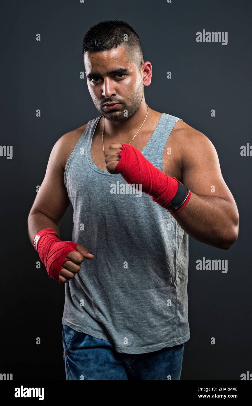Portrait of a male boxer Stock Photo - Alamy