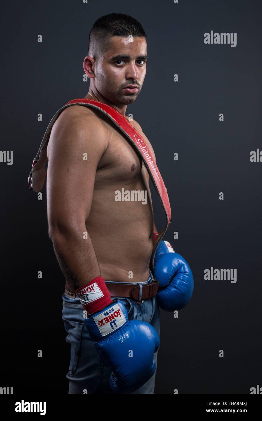 Portrait of a male boxer Stock Photo - Alamy