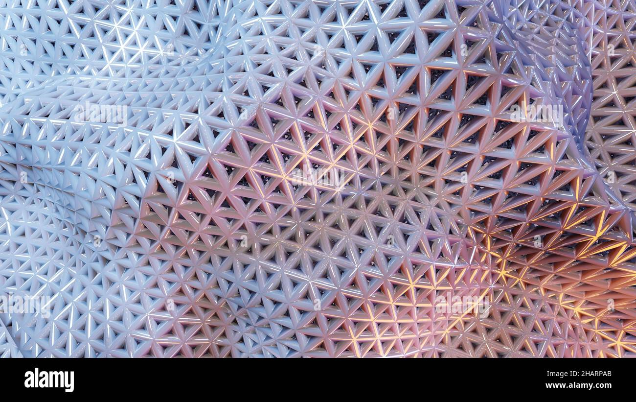 3D render, Abstract matter geometric pattern background Stock Photo - Alamy