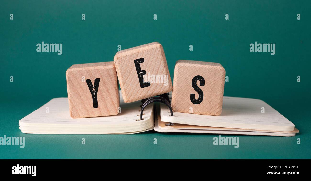 Marketing concept yes word hi-res stock photography and images - Alamy