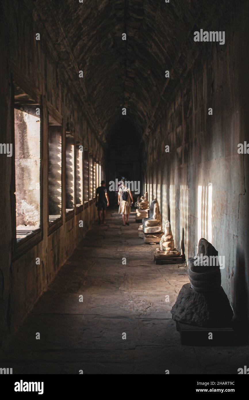 Vertical shot of the prison inside with sunlight Stock Photo - Alamy