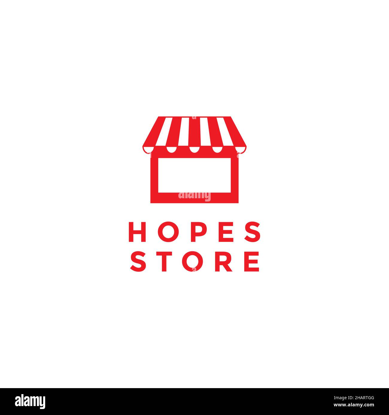red store stand modern logo symbol icon vector graphic design ...
