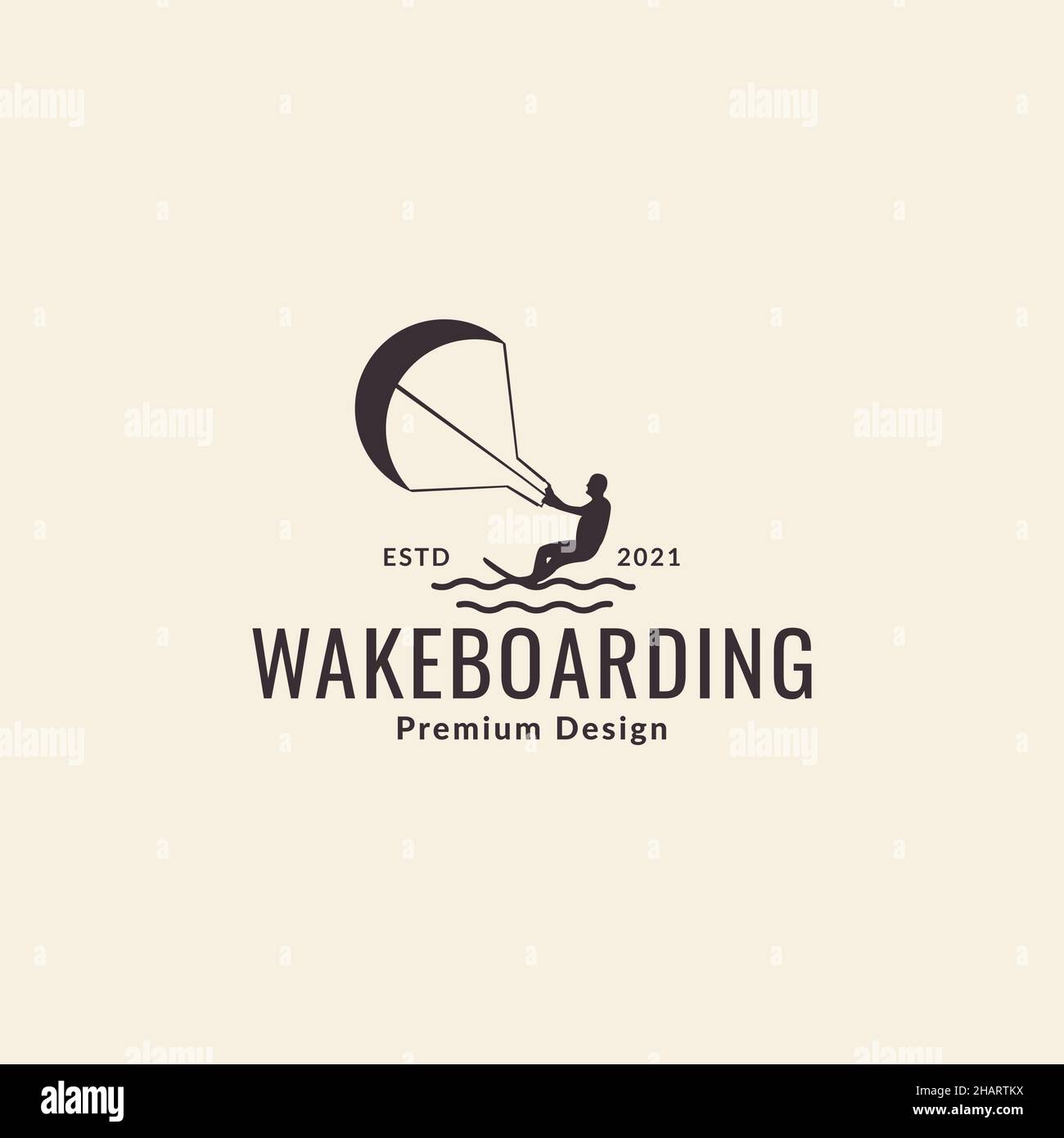 Man wakeboard Stock Vector Images - Alamy