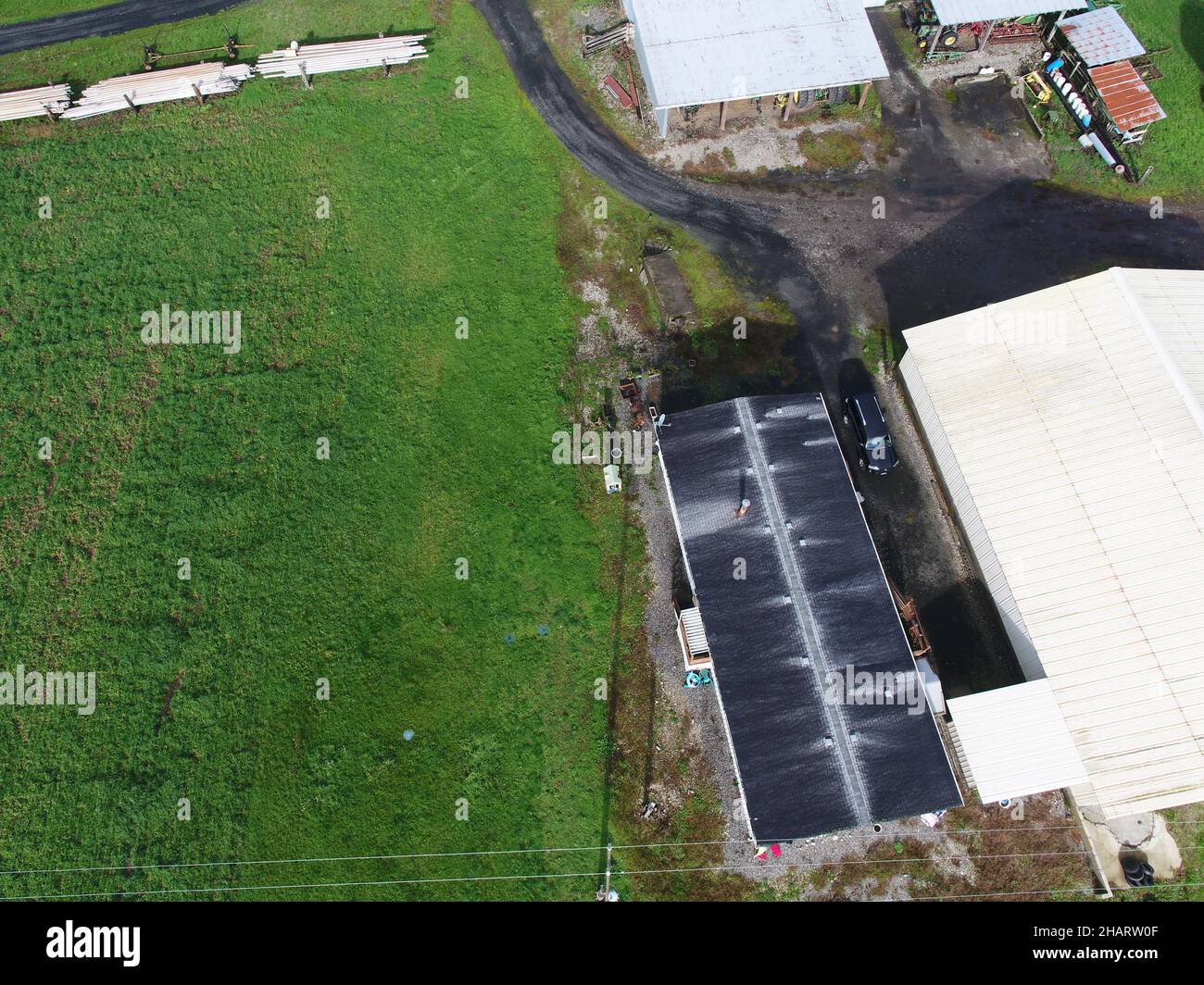 Farm fields being grown for hay in the USA Stock Photo - Alamy