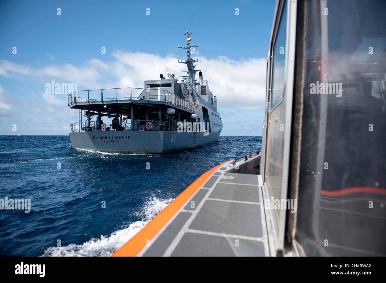 The crews of U.S. Coast Guard Legend-class national security cutter ...