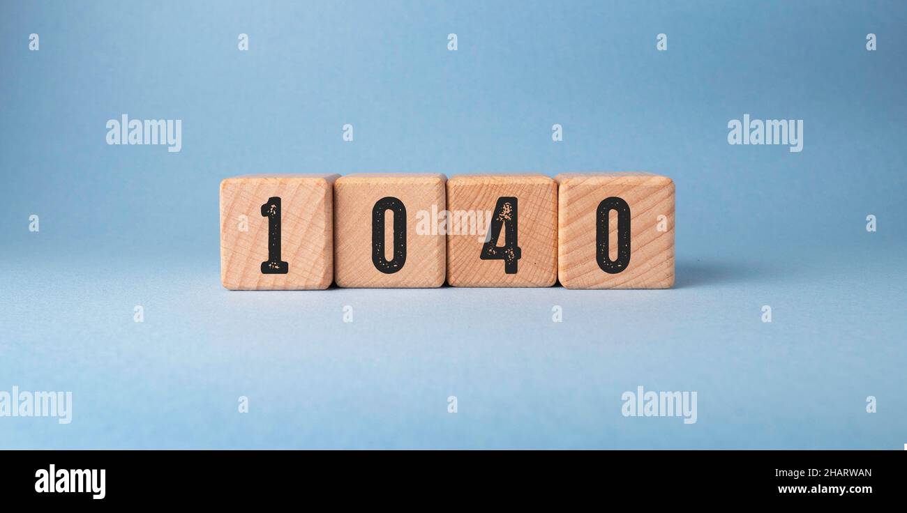 Close up of 1040 Tax Word , Business Concept Idea Stock Photo - Alamy