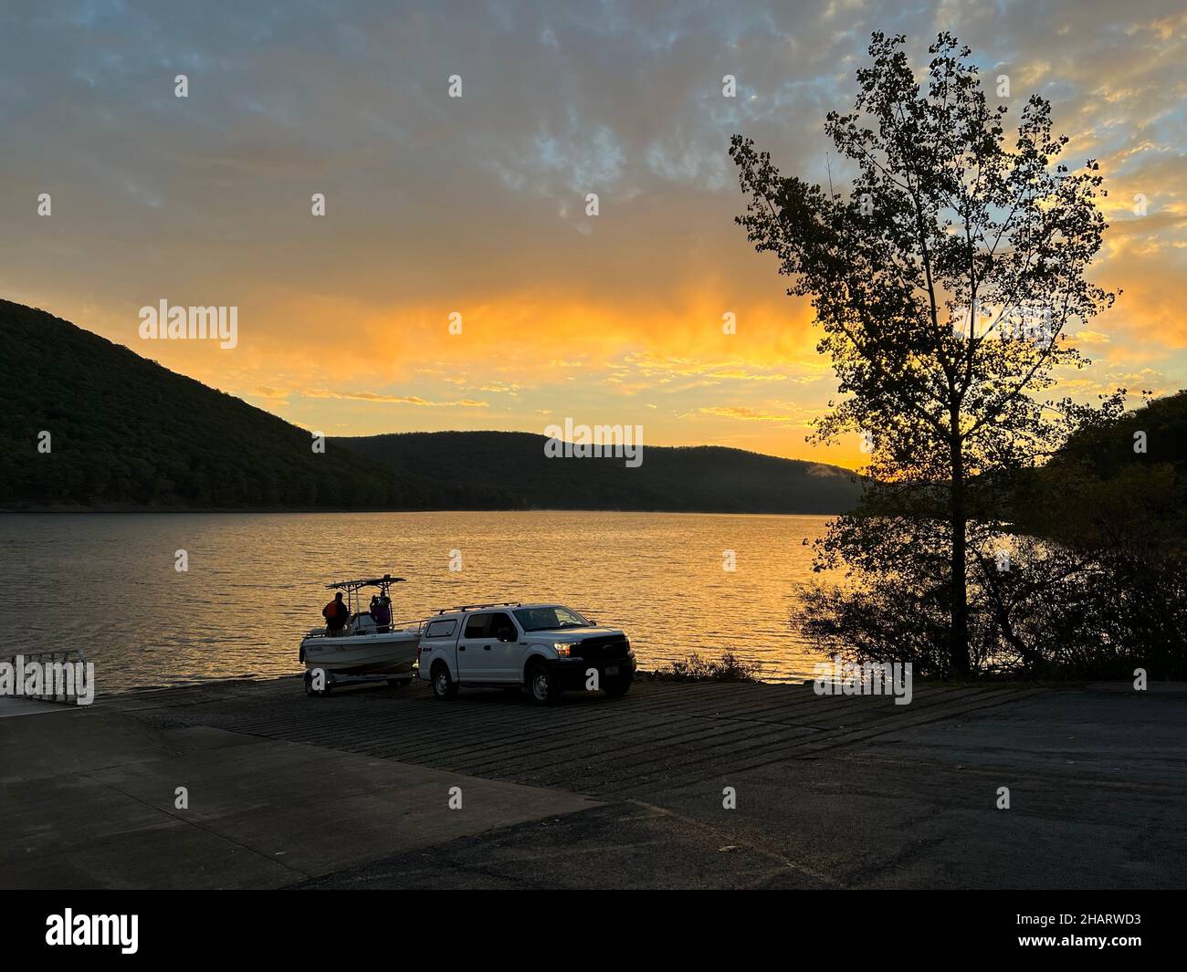 The Allegheny Reservoir during Rose Reilly’s last survey in October ...