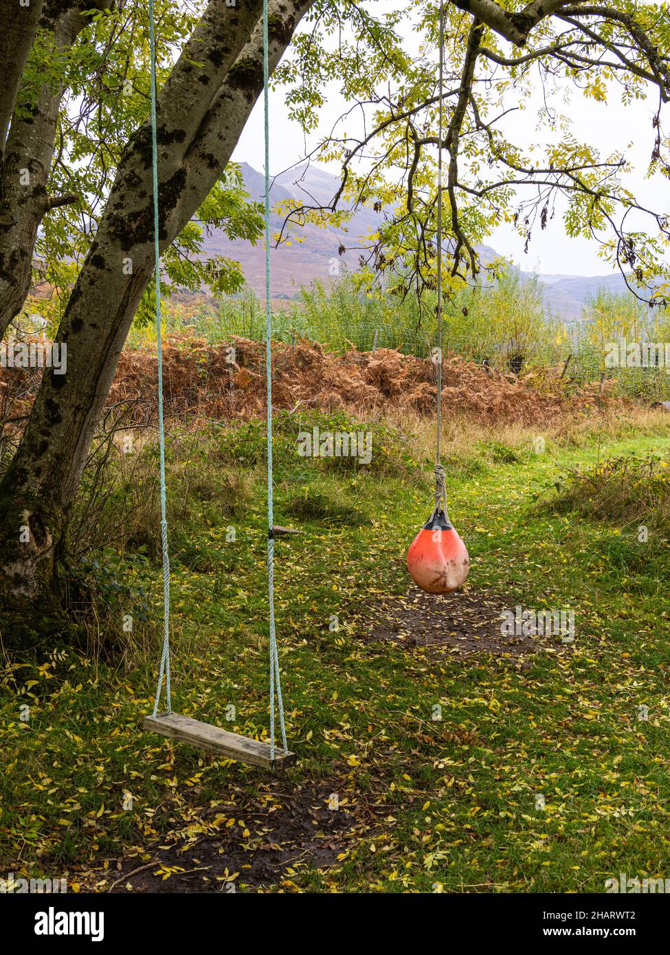 The remote crofting township of Inveralligin on the north shore of Loch ...