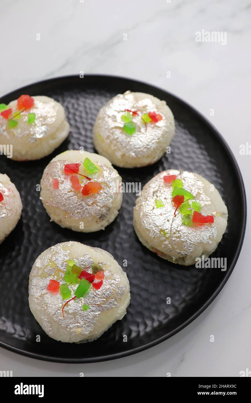 Rasmalai or Malai Sandwich, Roshmolai, Rasamalei is very popular Indian ...