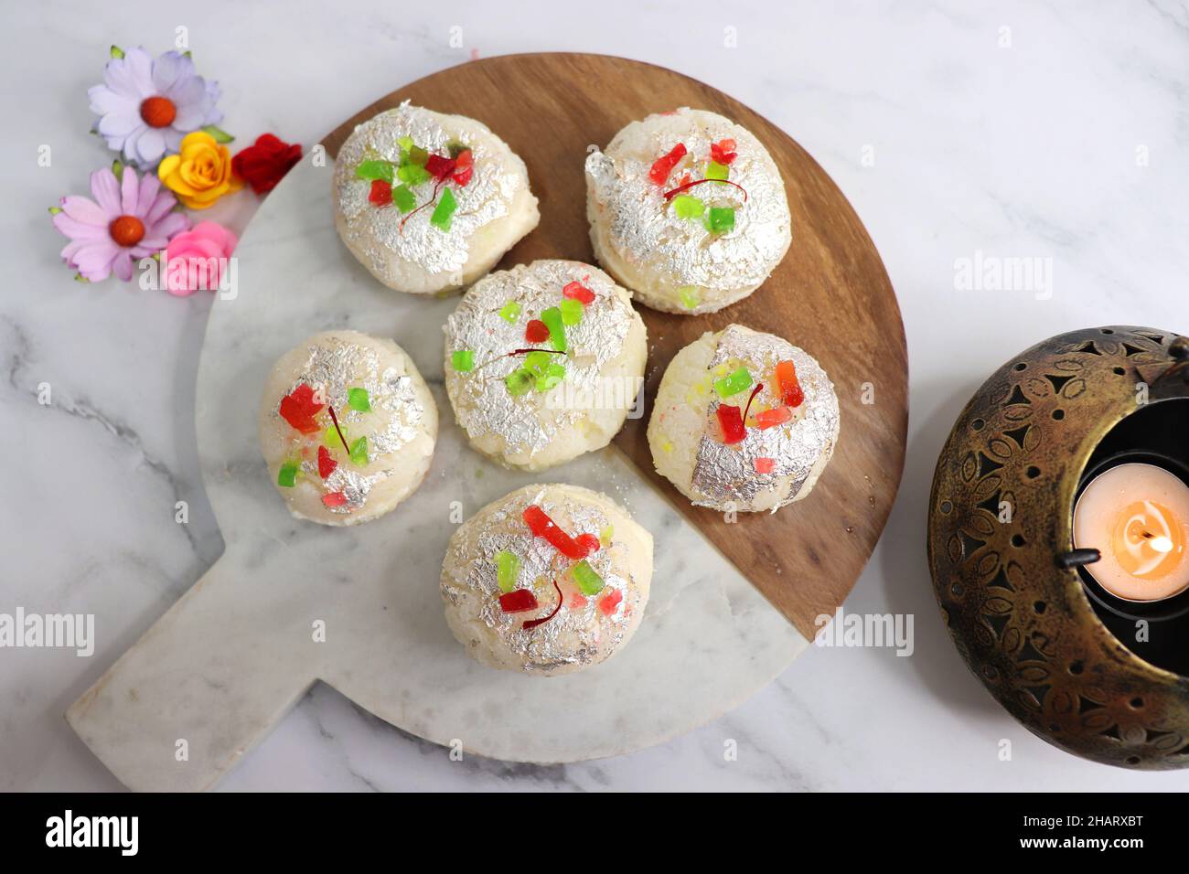 Rasmalai or Malai Sandwich, Roshmolai, Rasamalei is very popular Indian ...