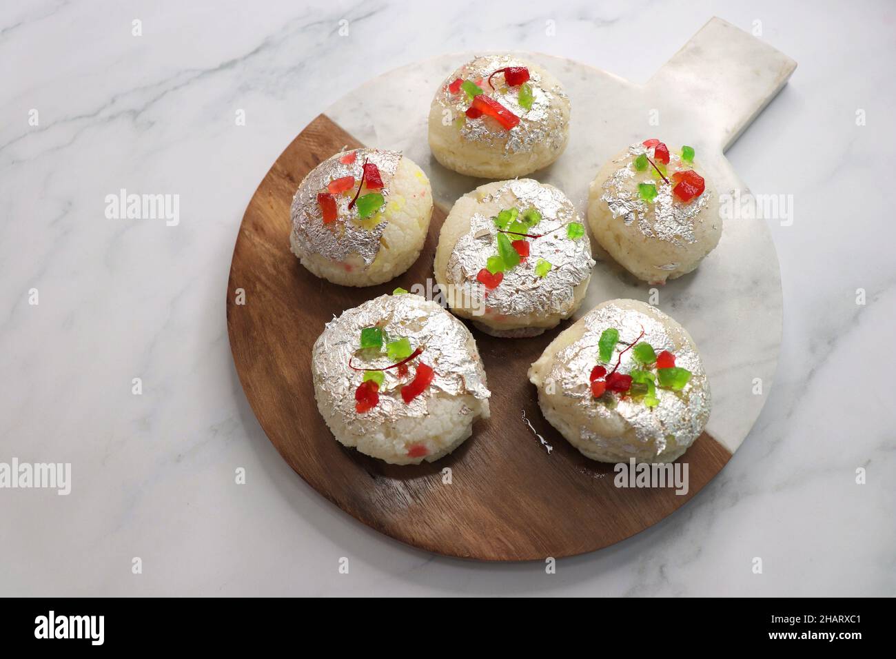 Rasmalai or Malai Sandwich, Roshmolai, Rasamalei is very popular Indian ...