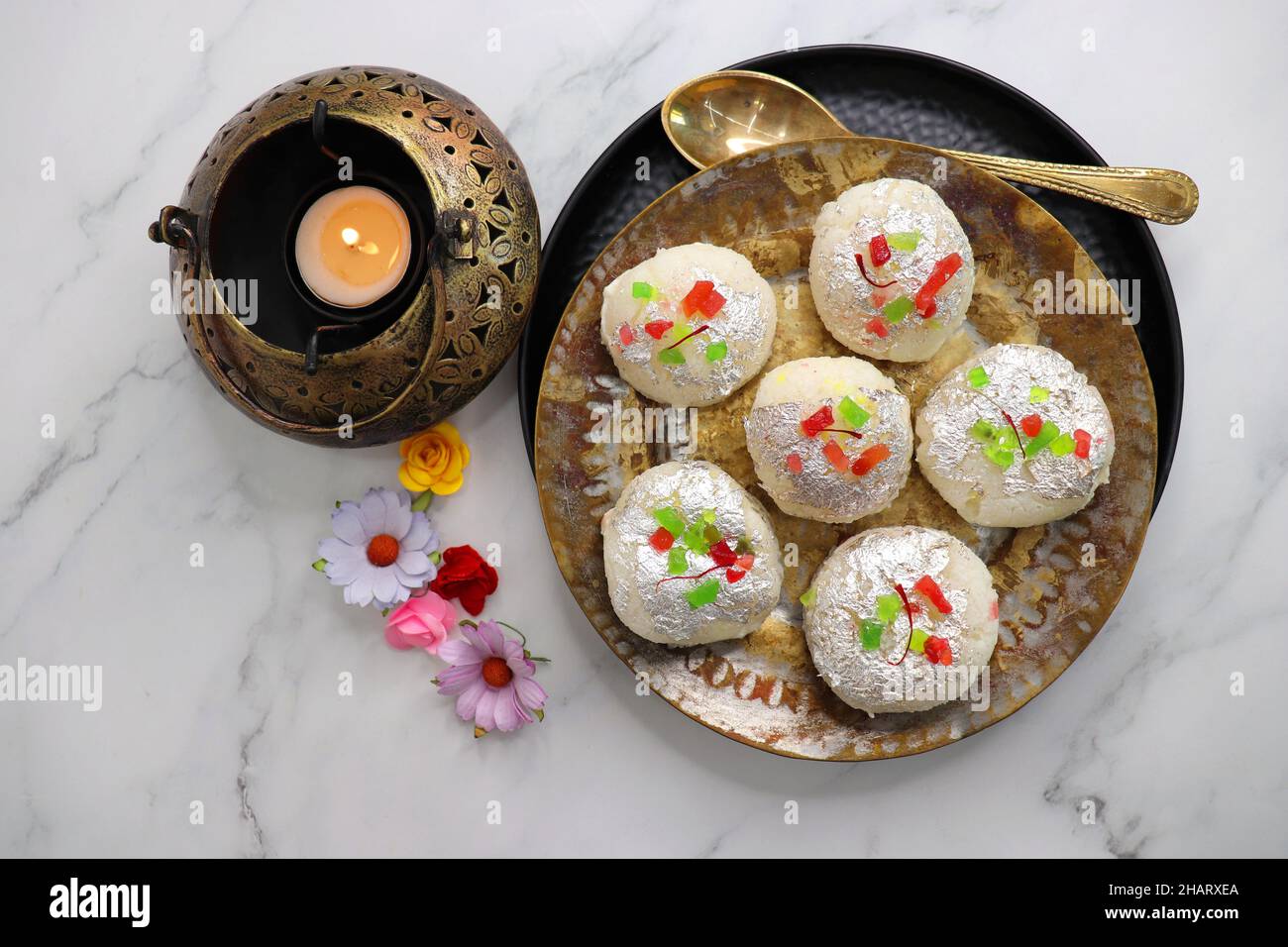 Rasmalai or Malai Sandwich, Roshmolai, Rasamalei is very popular Indian ...