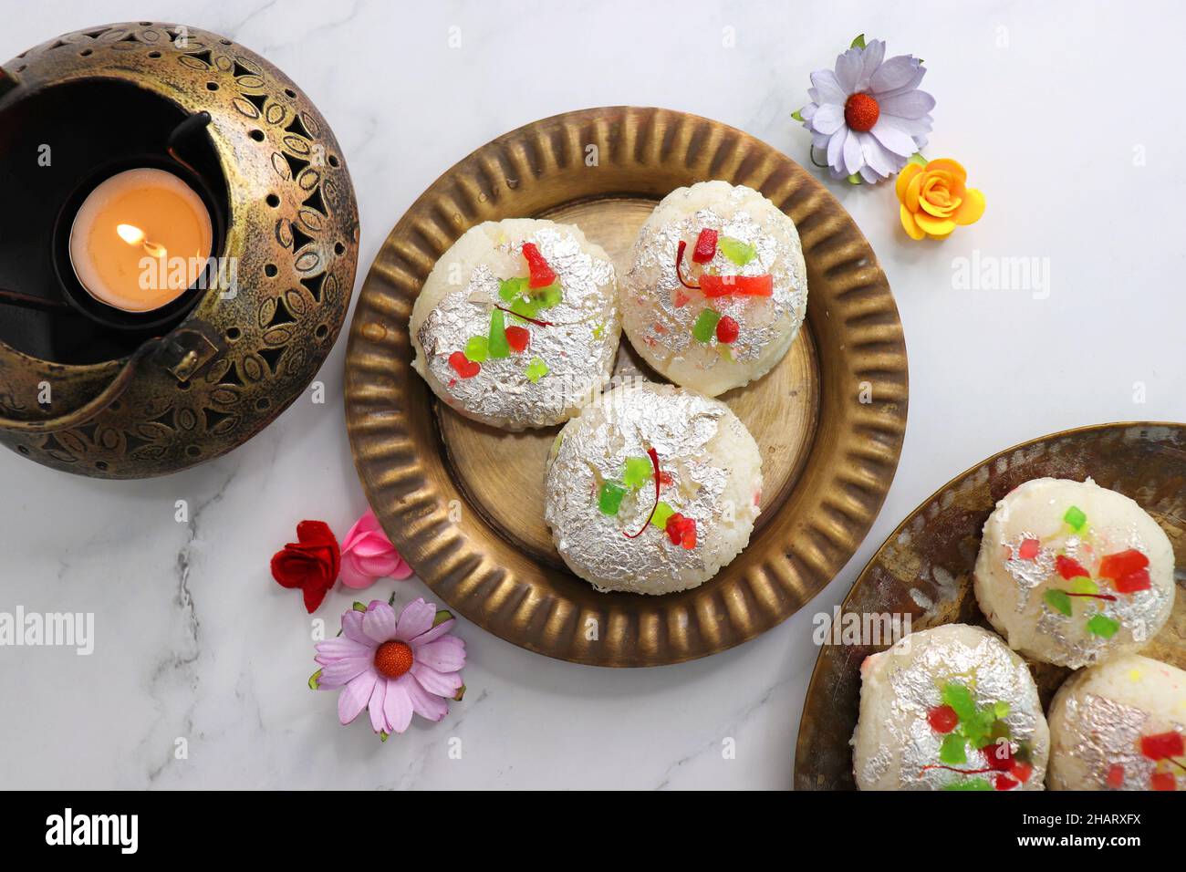 Rasmalai or Malai Sandwich, Roshmolai, Rasamalei is very popular Indian ...