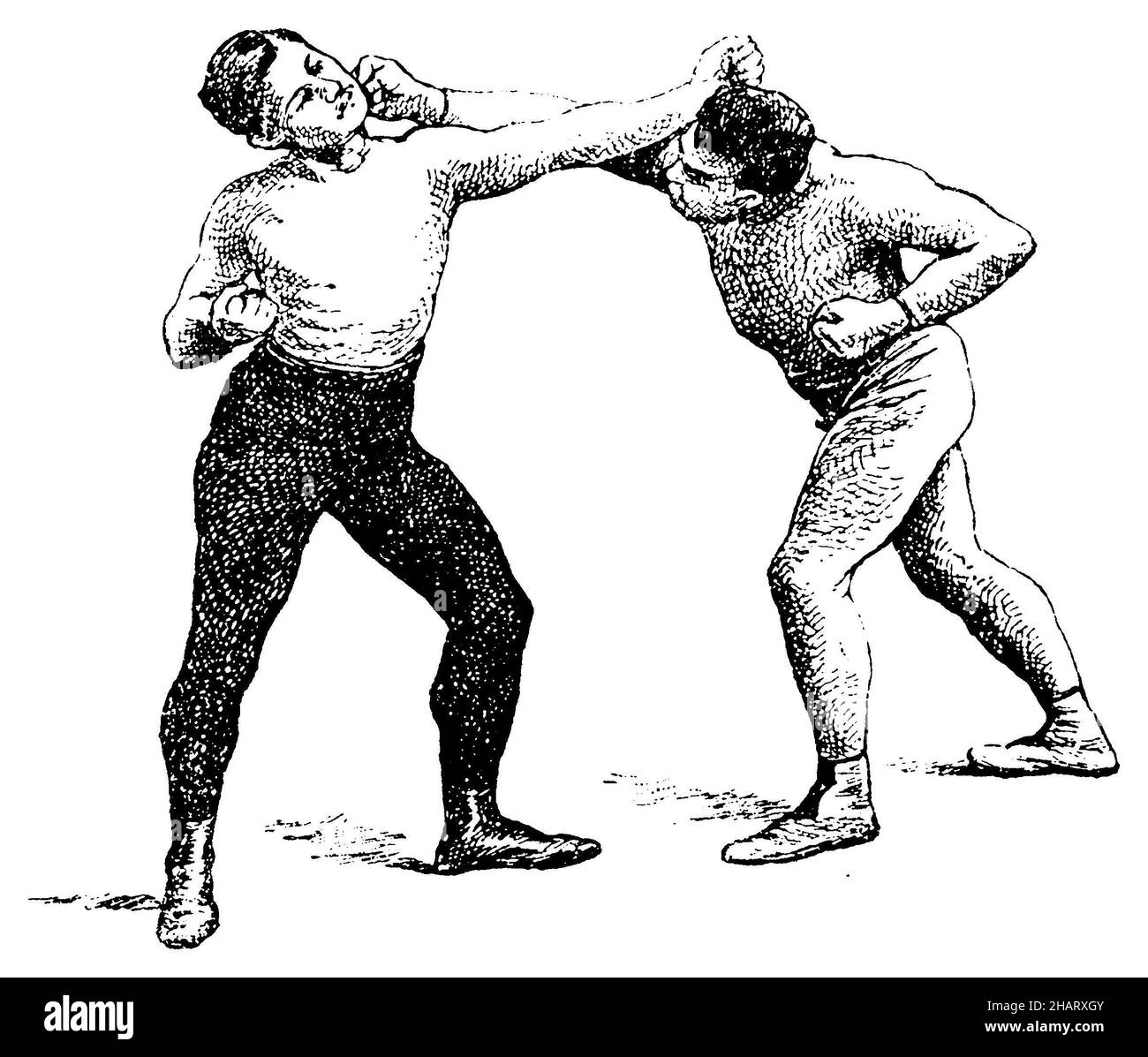 Boxing: Left body dodge with right arm stop punch, , (encyclopedia ...