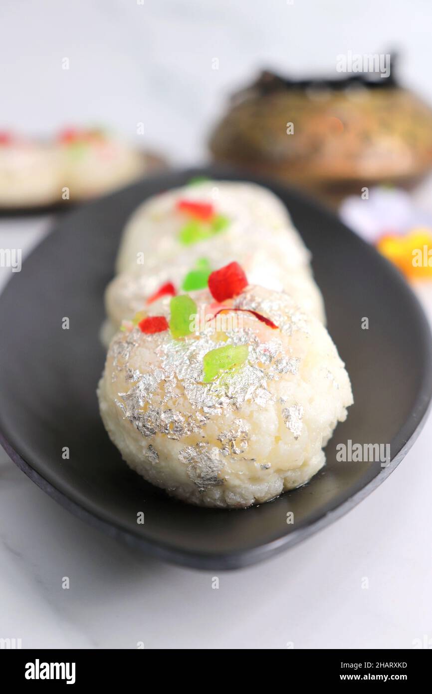 Rasmalai or Malai Sandwich, Roshmolai, Rasamalei is very popular Indian ...