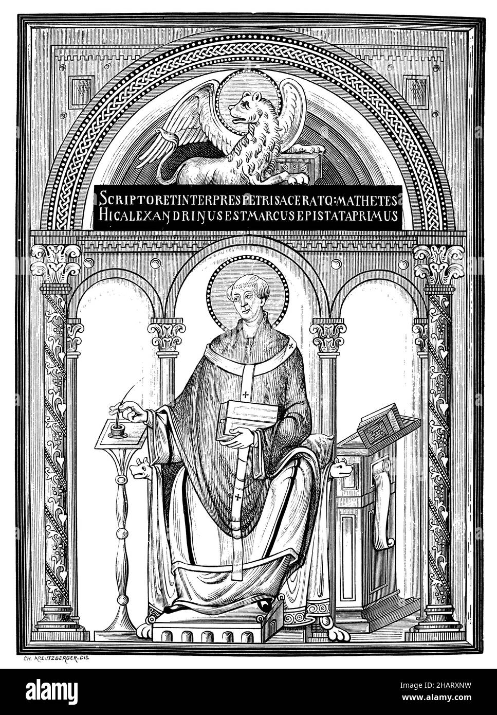 Markus der evangelist Black and White Stock Photos & Images - Alamy