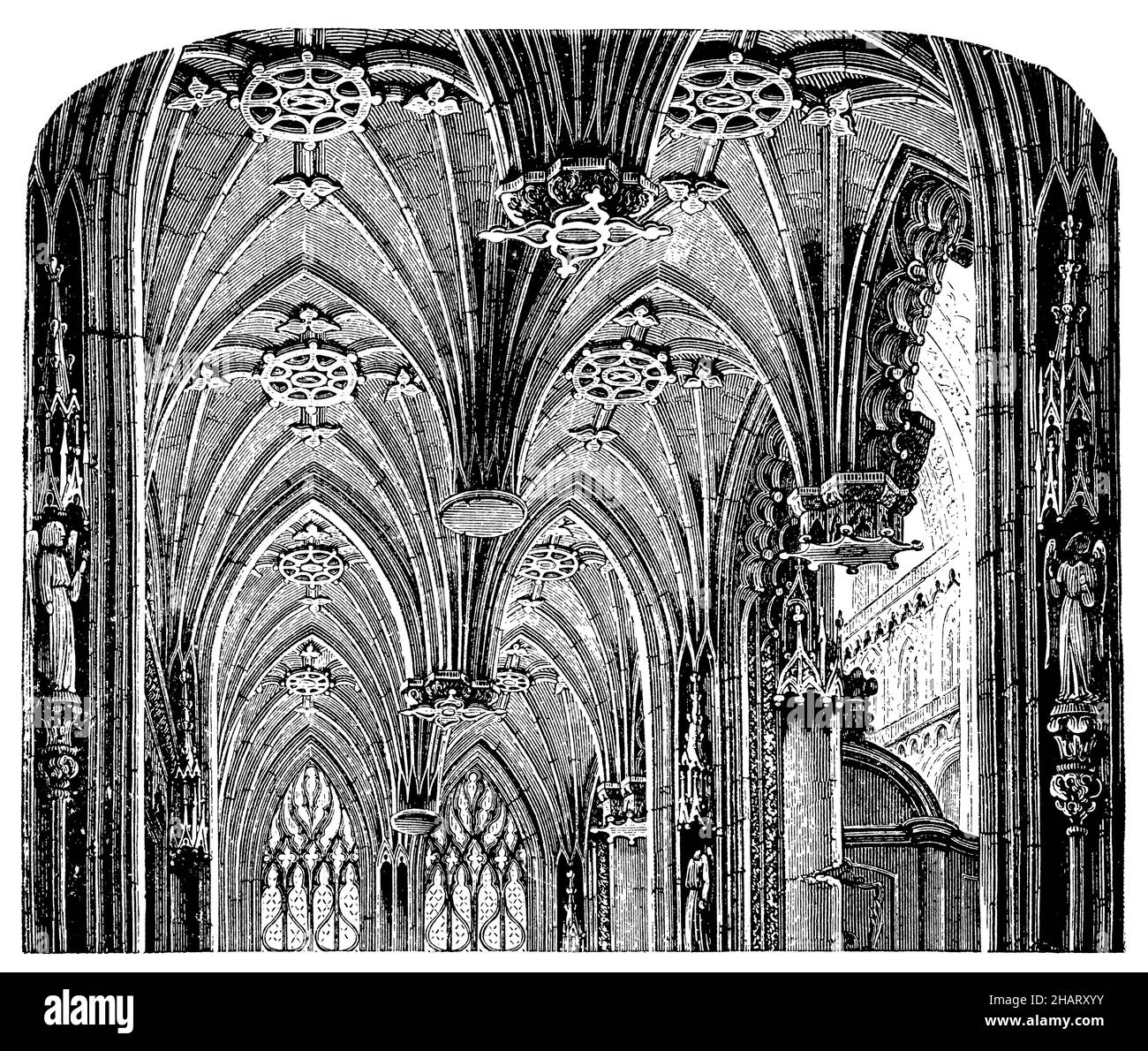 Voute de la cathedrale Cut Out Stock Images & Pictures - Alamy