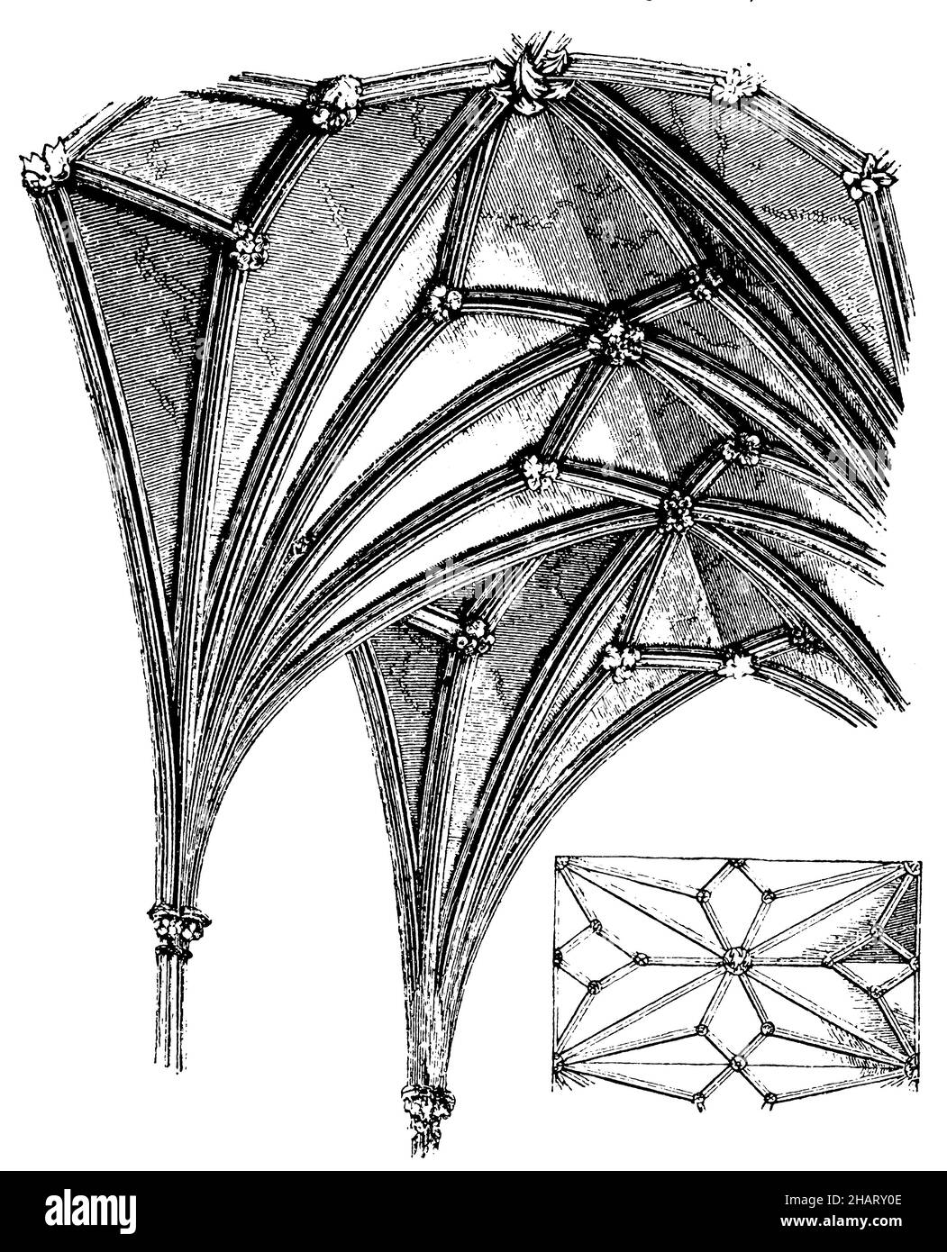 Star vault Black and White Stock Photos & Images - Alamy