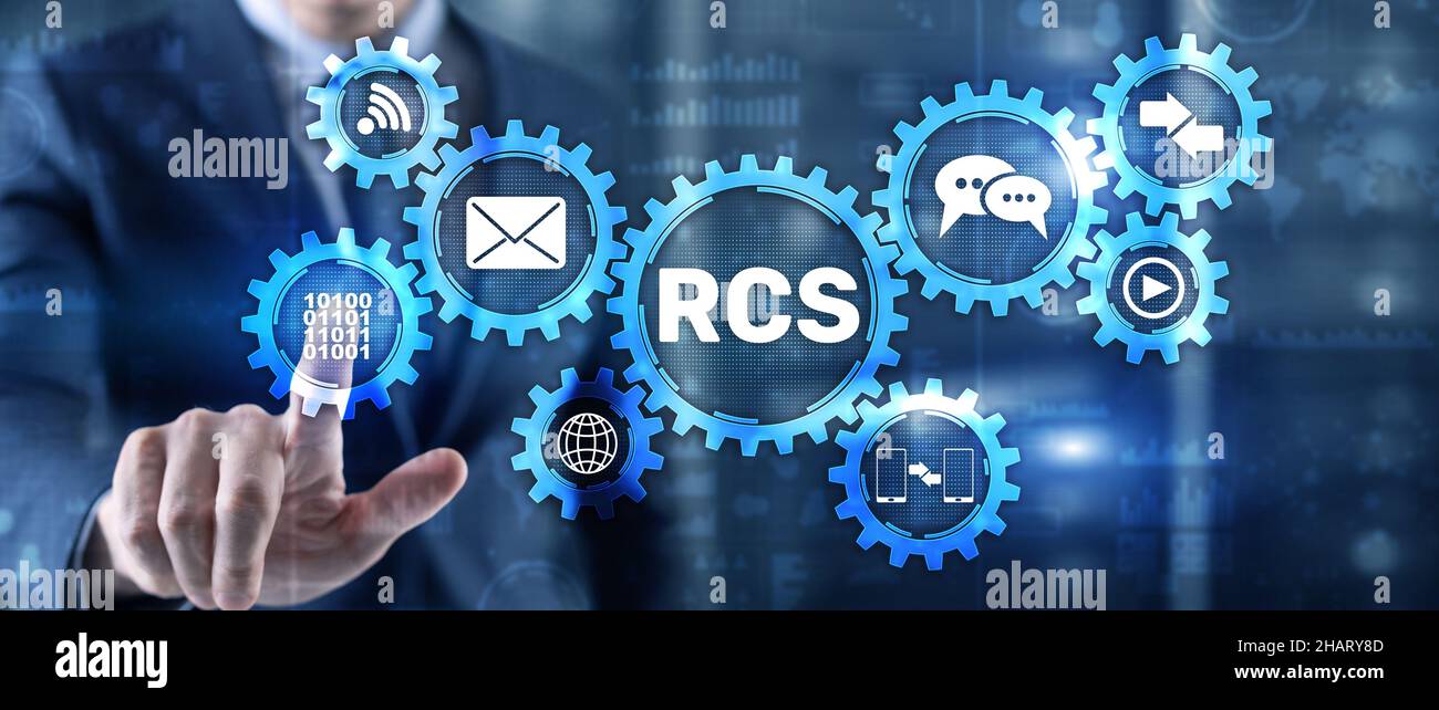RCS. Rich Communication Services. Communication protocol between mobile ...